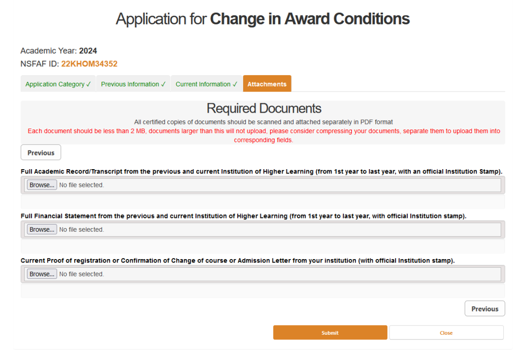 Steps to apply for Change of Awards Conditions – Namibia Students ...